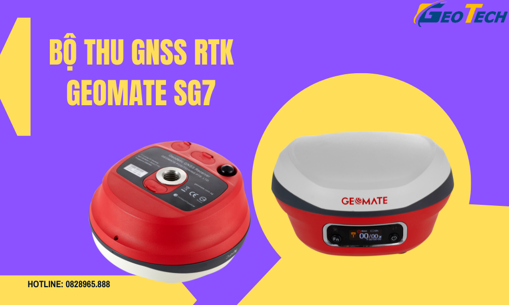 Máy GPS 2 tần số, GNSS RTK Geomate SG7 - Trả góp giá tốt