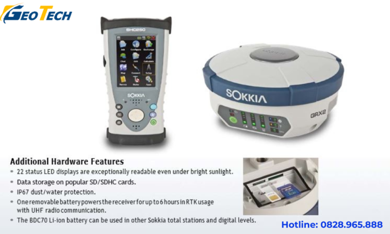 Máy GPS 2 tần số RTK Sokkia GRX2 chính hãng giá rẻ